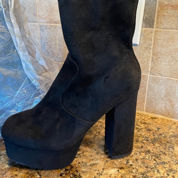 ASOS | Shoes | Asos Design Wide Fit Blake Platform Sock Boots | Poshmark